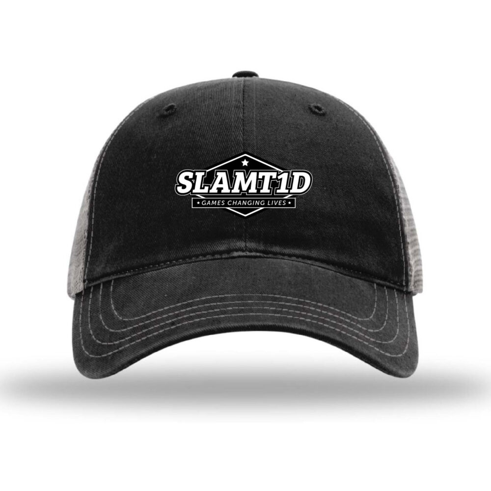 Trucker Hat - Black + Grey - SlamT1D.org